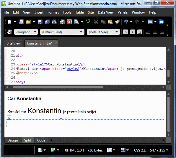 Boja fonta - FONT COLOR dugme /FONT COLOR - FONT COLOR BUTTON/