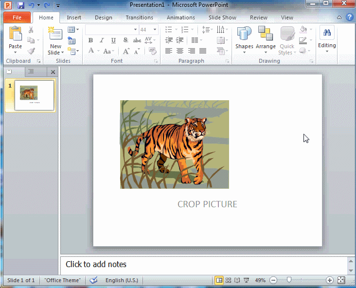POWERPOINT-Slika /PICTURE/- Isjecanje slike /CROP PICTURE/ 3