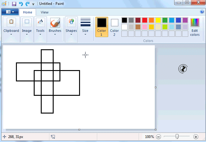 PAINT Ispuni bojom - /FILL WITH COLOR/