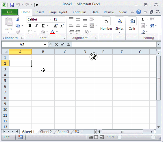 abc MICROSOFT EXCEL 2010 - Withdrawal of inserting cell content (ESC ...