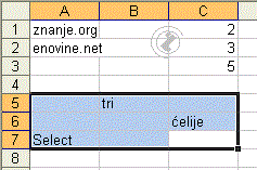 abc MICROSOFT EXCEL 2010 - Select a range of cells