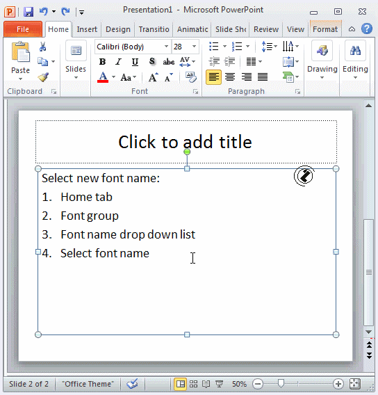 PowerPoint-NUMBERING- Indentation