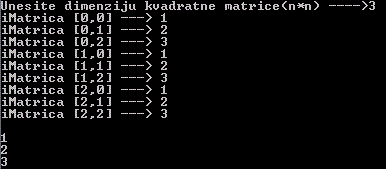 Programski jezik C++ - Dvodimenzionalni niz - matrica
